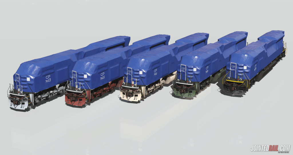 EMD SD70ACu – CP Military Tarped Units – JointedRail.com