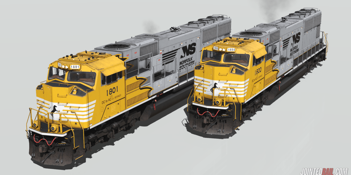 EMD SD70ACC – NS Yellow Bonnet Pack – JointedRail.com