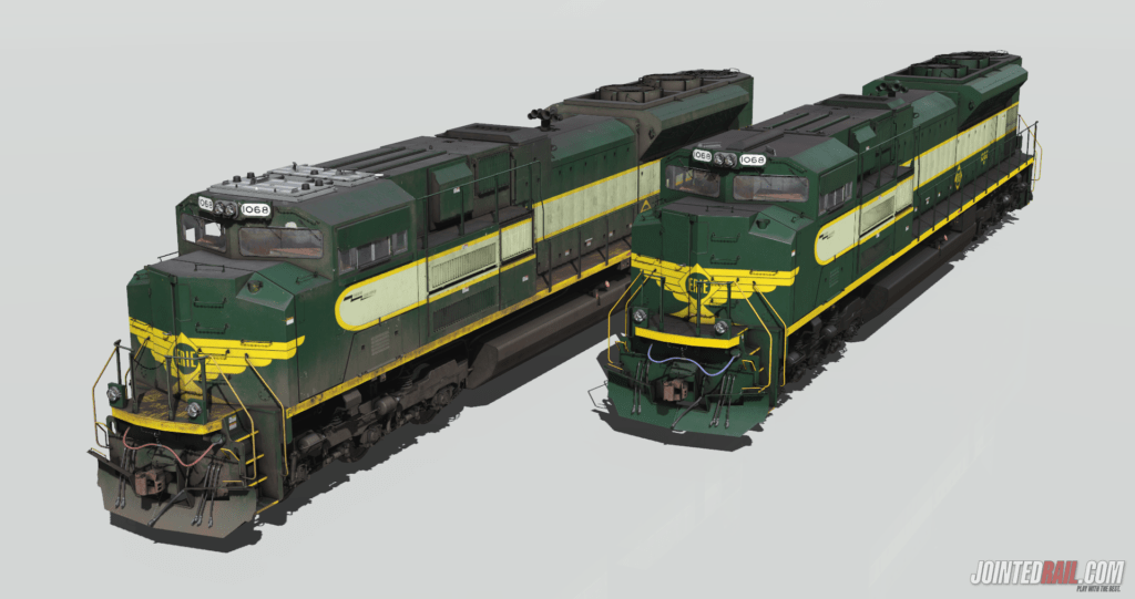 EMD SD70ACe – NS Heritage #1068 ERIE – JointedRail.com