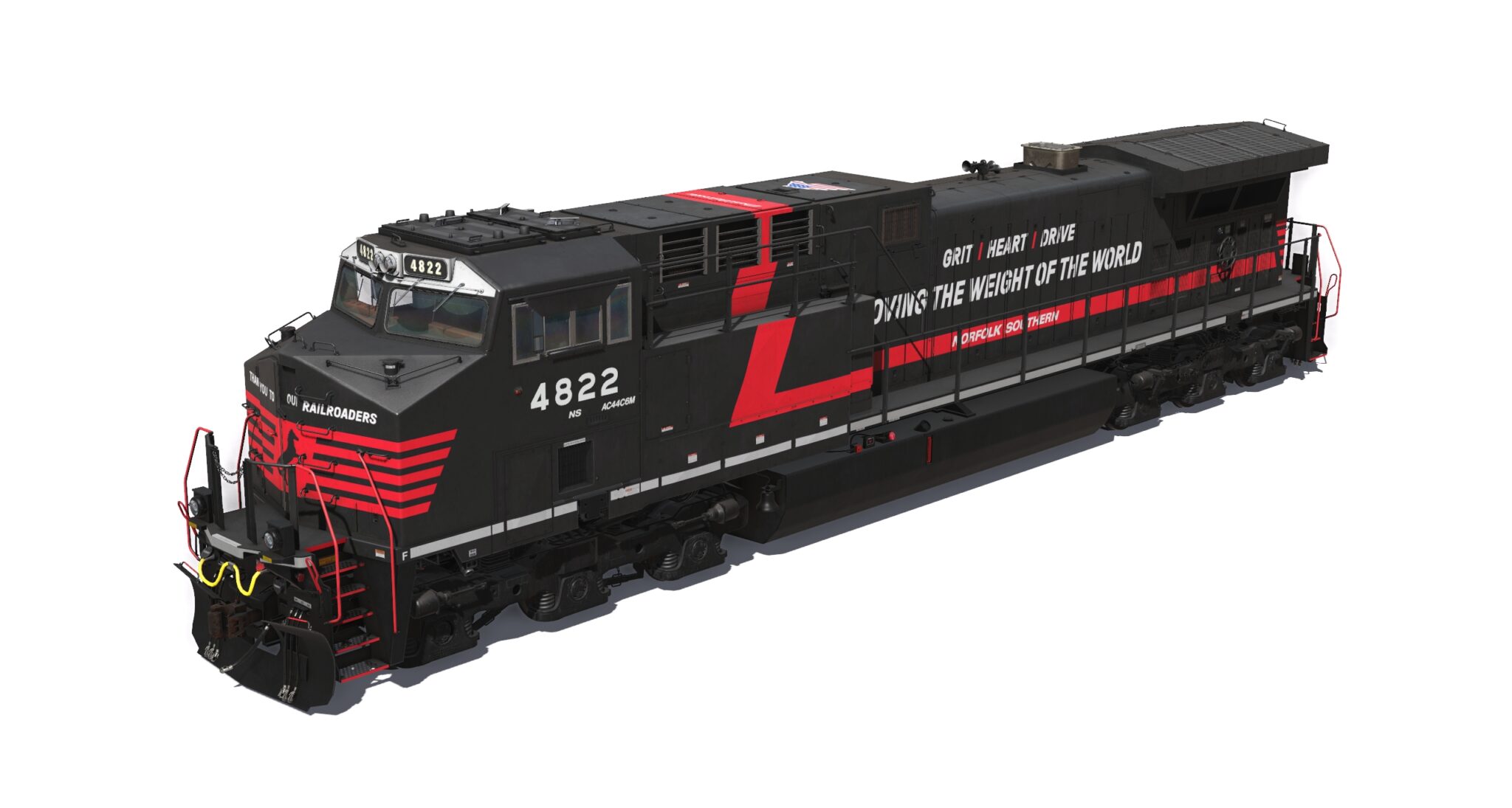 GE AC44C6M – NS Blue Mane (4004-4005) – JointedRail.com