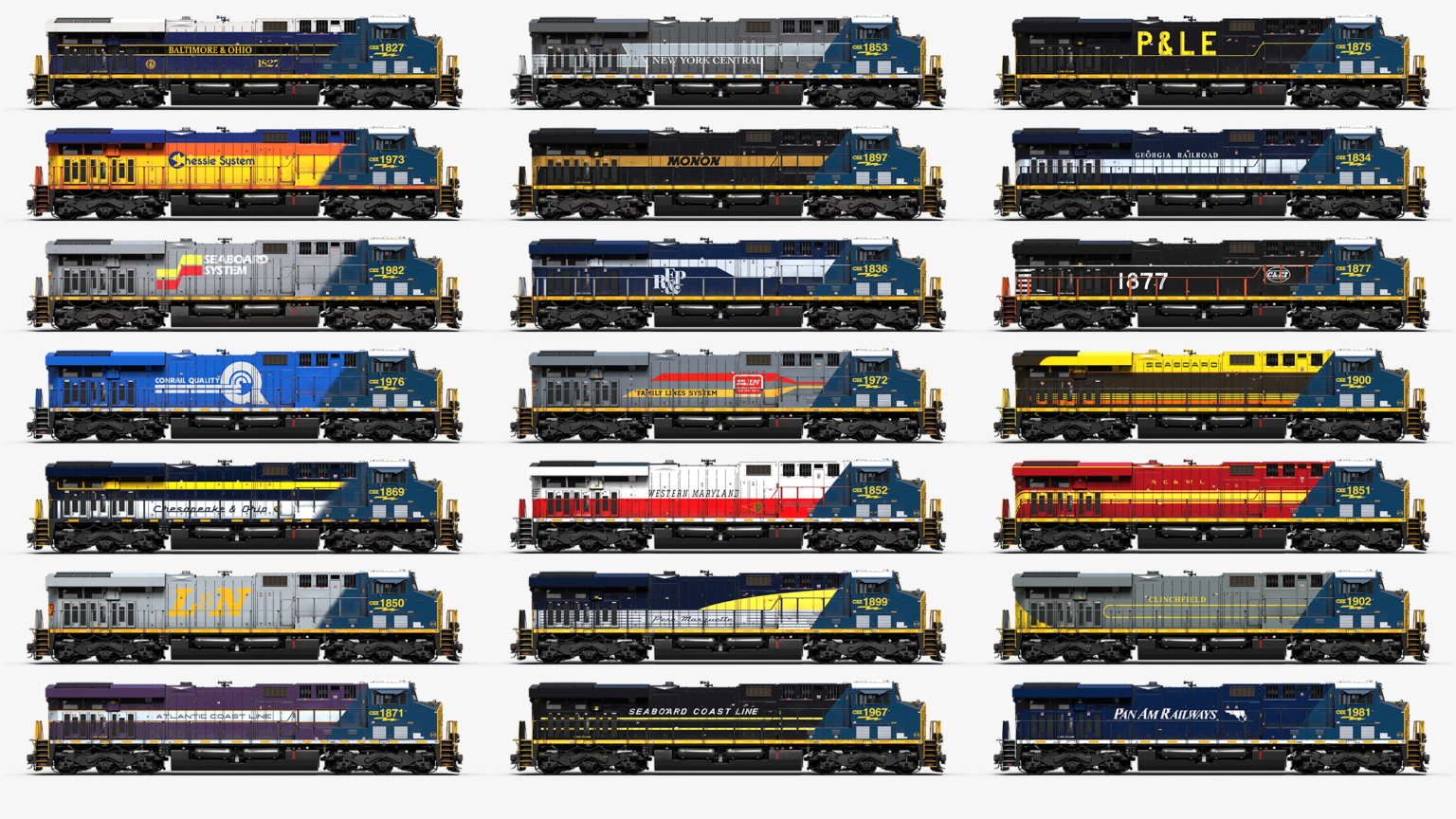 GE B40-8 – CSX YN3/YN3b Pack – JointedRail.com